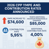 2026 CPP YMPE and Contribution Rates Announced - Penad
